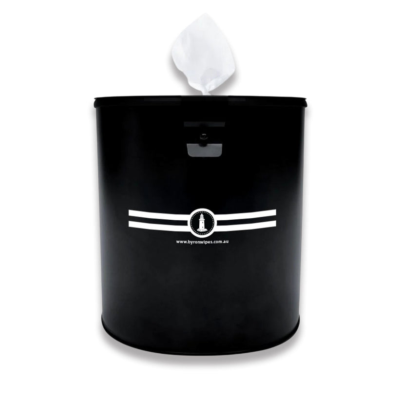Wall Mounted/Desk Antibacterial Wipes Dispenser (Matte Black Powder Co ...